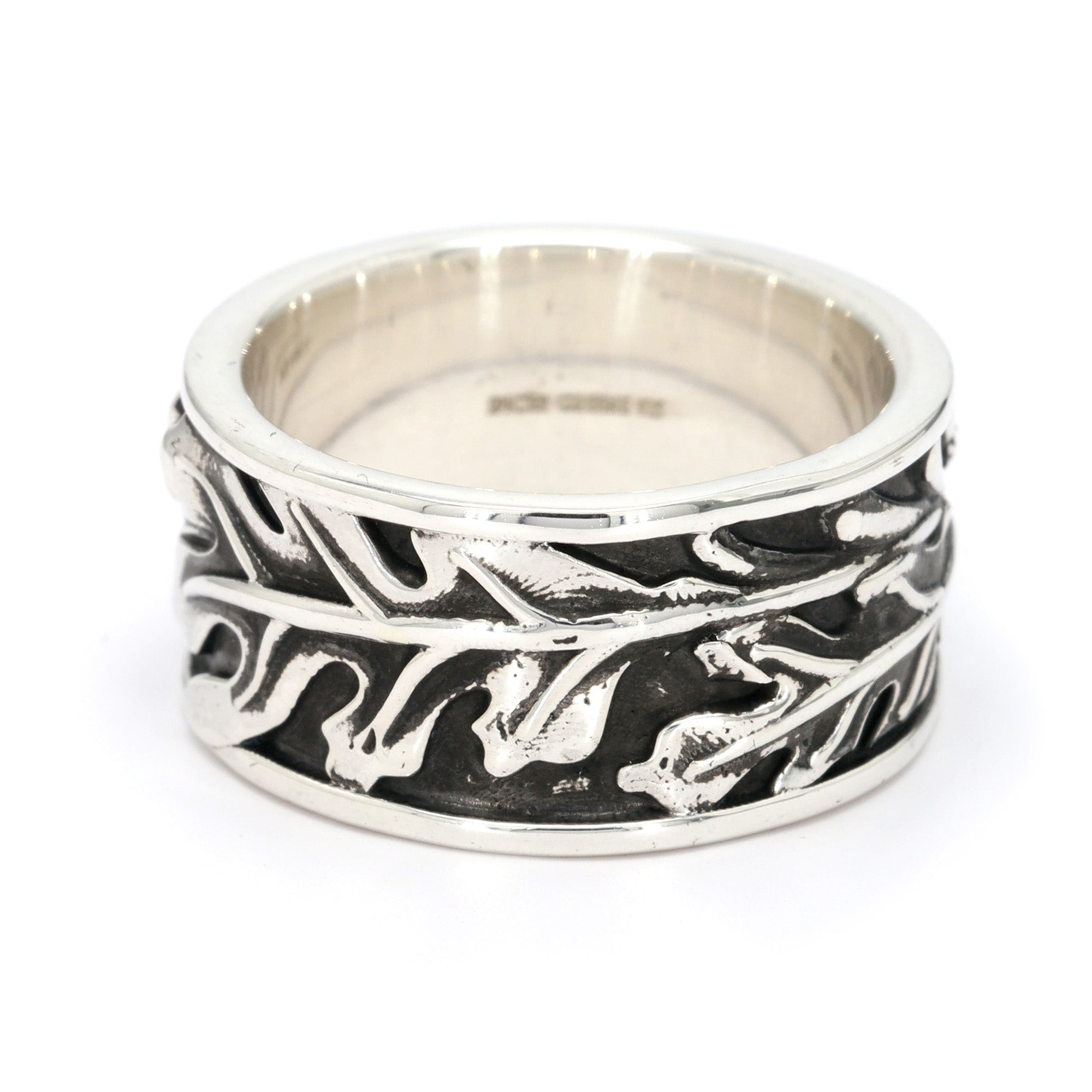 Serenade Silver Oak Leaf Ring – Spicer Greene Jewelers