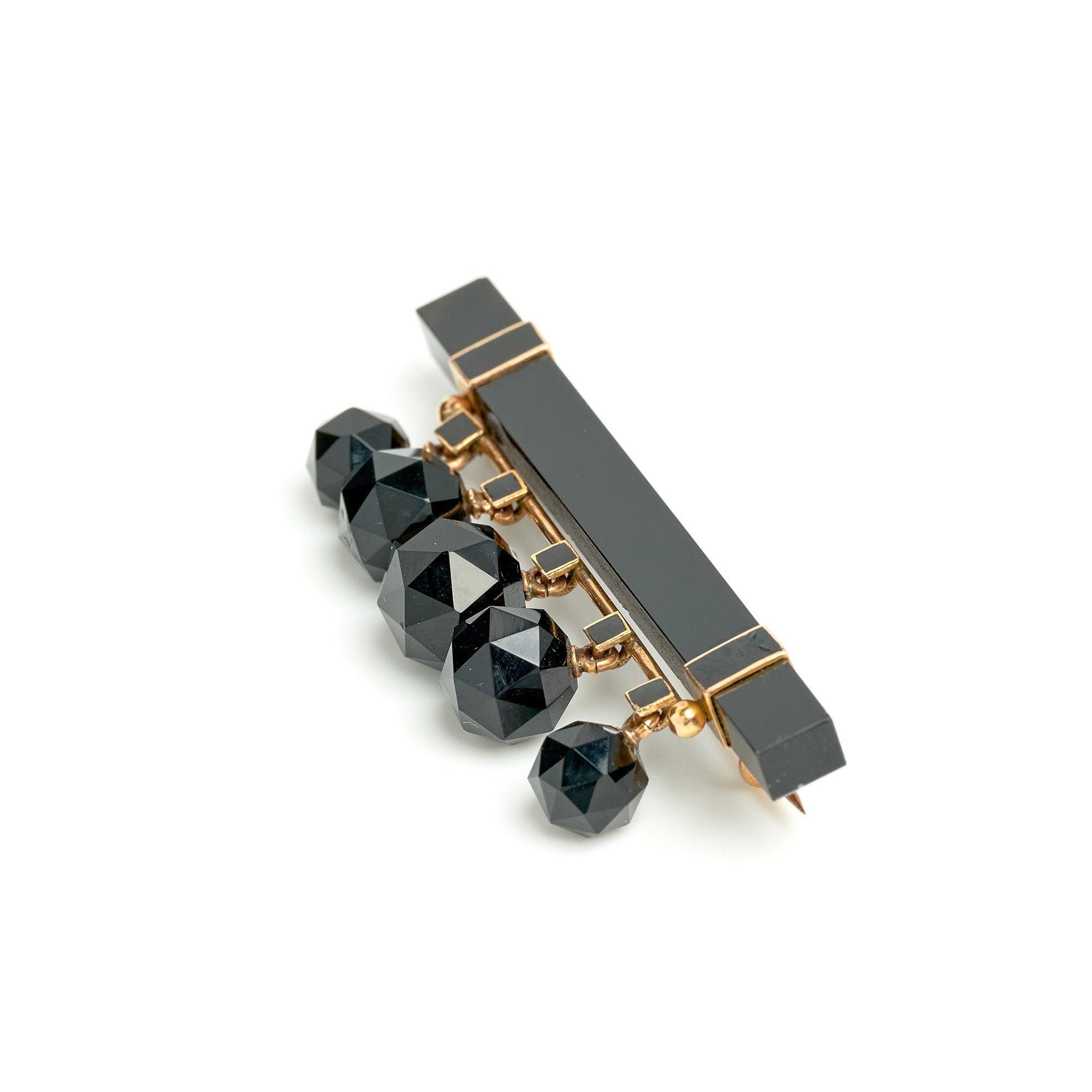 Estate Victorian Black Onyx Mourning Pin – Spicer Greene Jewelers