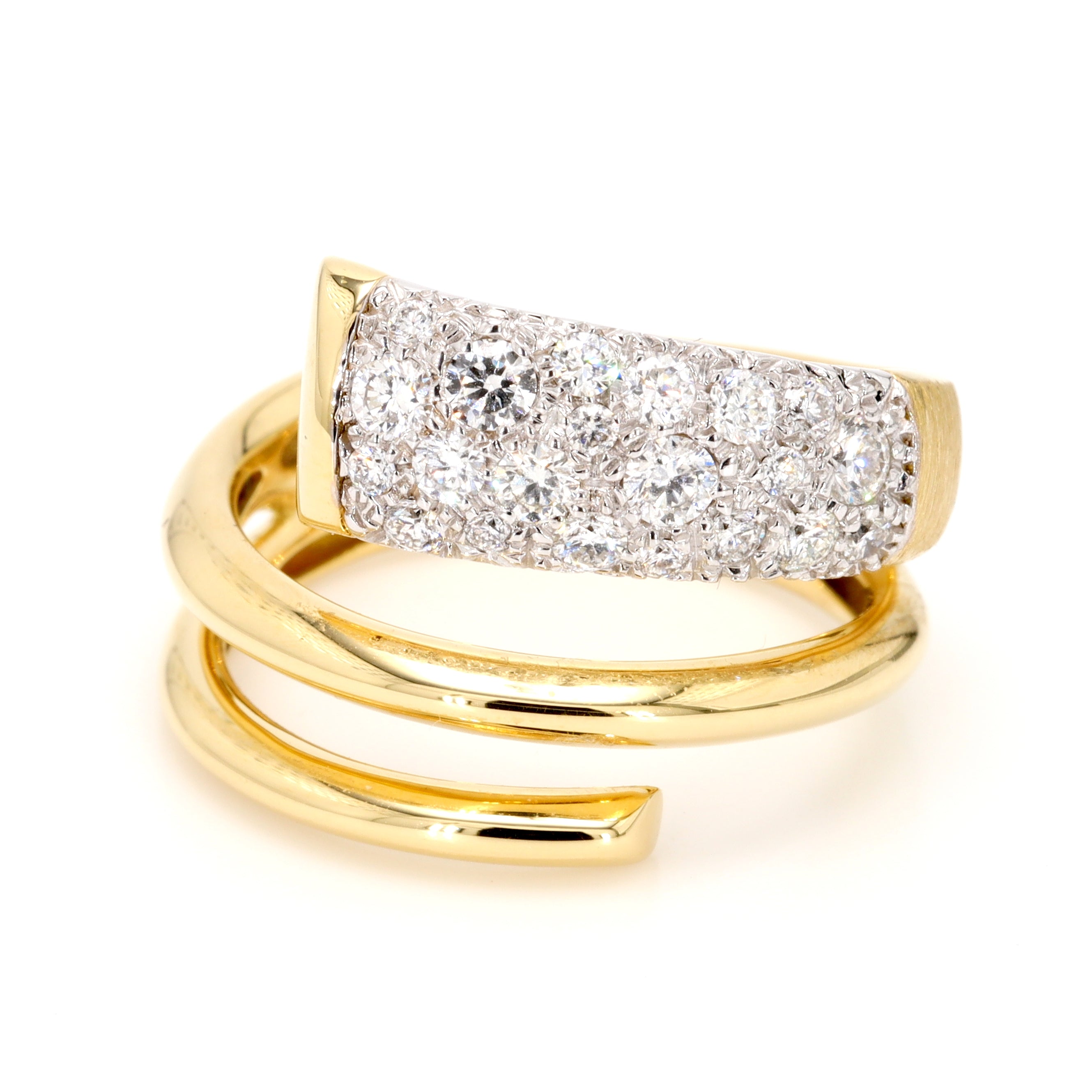 Essence Diamond Twist Ring – Spicer Greene Jewelers